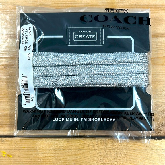 Coach | Accessories | Coach Silver Shoe Laces Kb Bundle | Poshmark